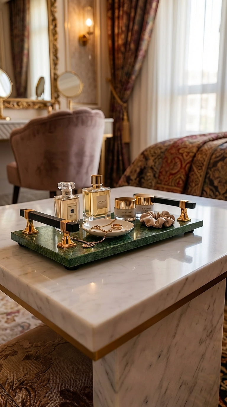 Green Premium Marble Tray – Grable Store